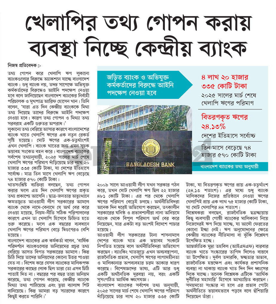 News Shell| খেলাপির তথ্য গোপন করায় ব্যবস্থা নিচ্ছে কেন্দ্রীয় ব্যাংক