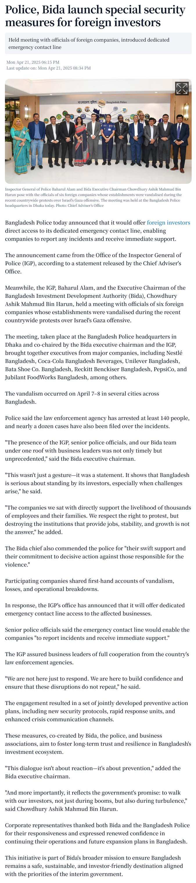 News Shell| Police, Bida launch special security measures for foreign ...